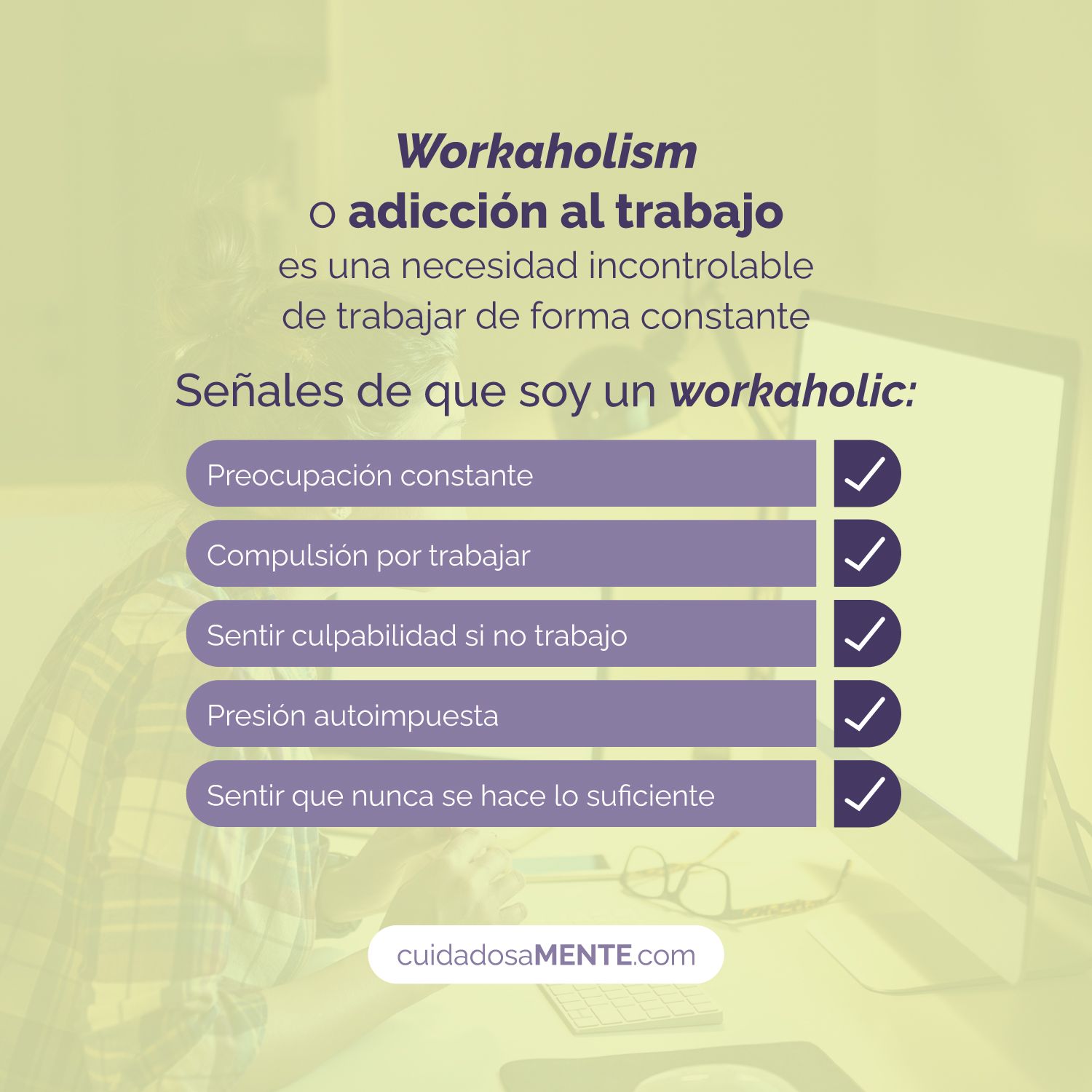 Adicción al trabajo: 6 señales que indican si eres adicto/a